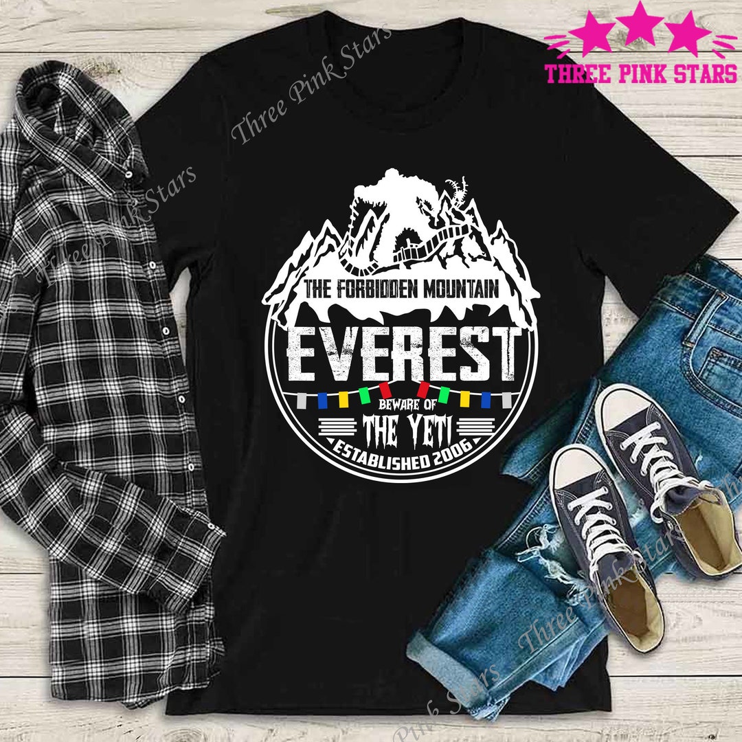 Expedition Everest Shirt, Animal Kingdom T-shirt, Yeti Shirt, Forbidden ...