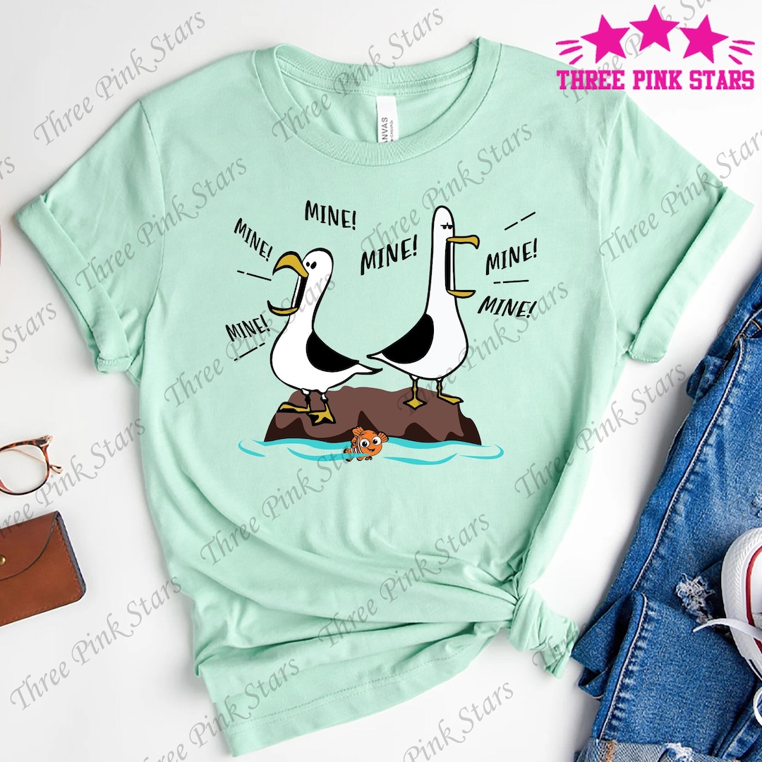 Nemo Seagull MINE MINE MINE Shirt, Finding Nemo Shirt E4977 - Etsy