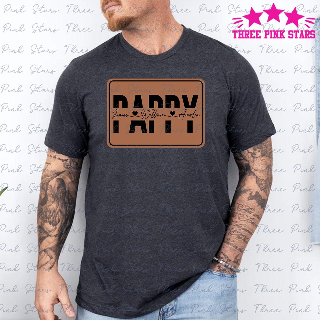 Personalized Pappy Sign Shirt, Custom Pappy With Kidnames Shirt, Gift ...