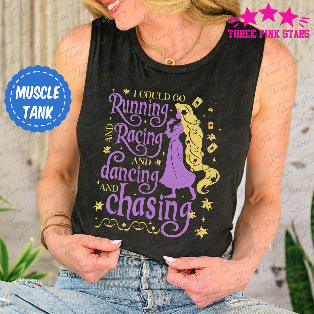 Tangled Run Muscle Tank, Rapunzel Running Tank Top E4966 - Etsy