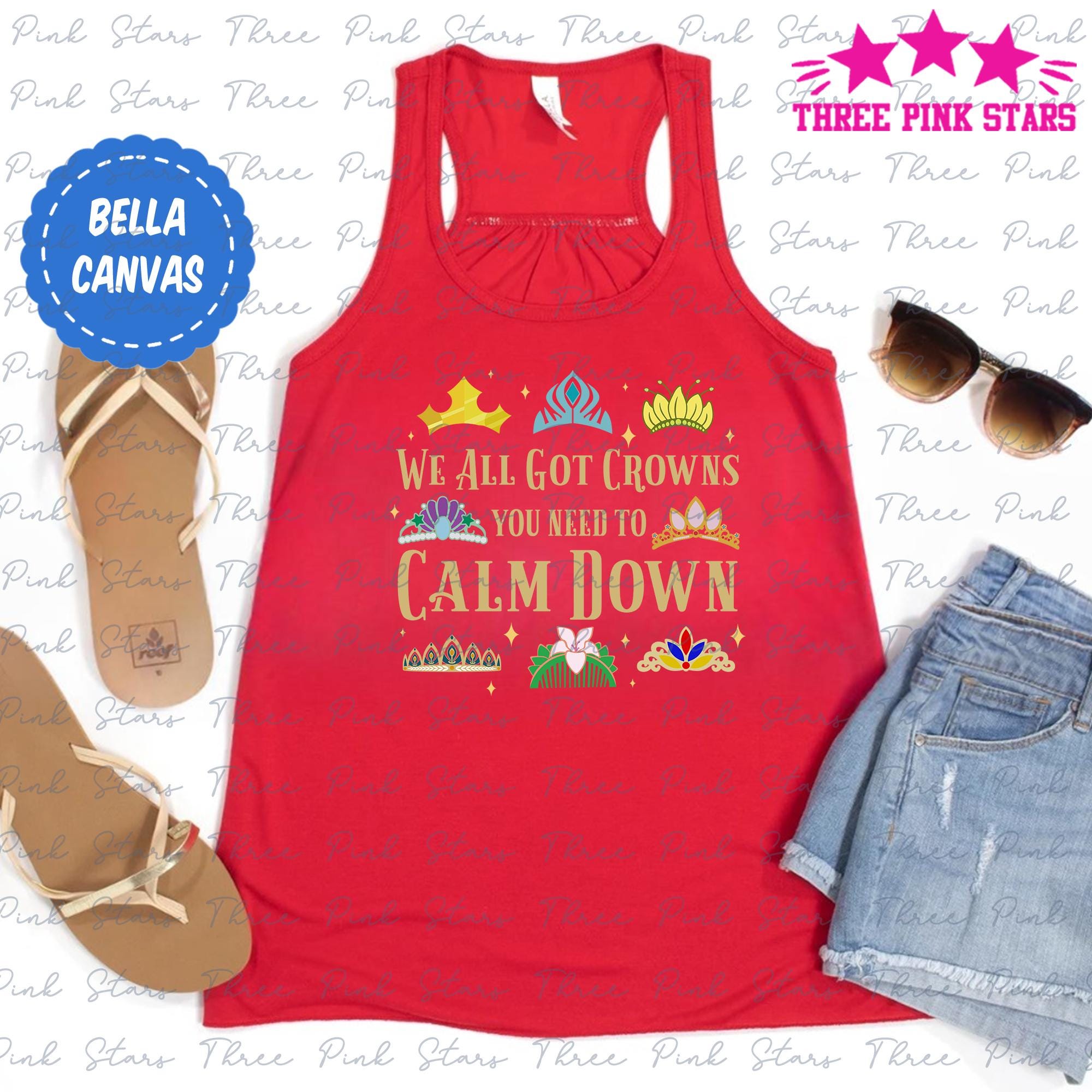 We All Got Crowns Tank Top, Princess Crowns Tank Top, Princess Tiaras ...