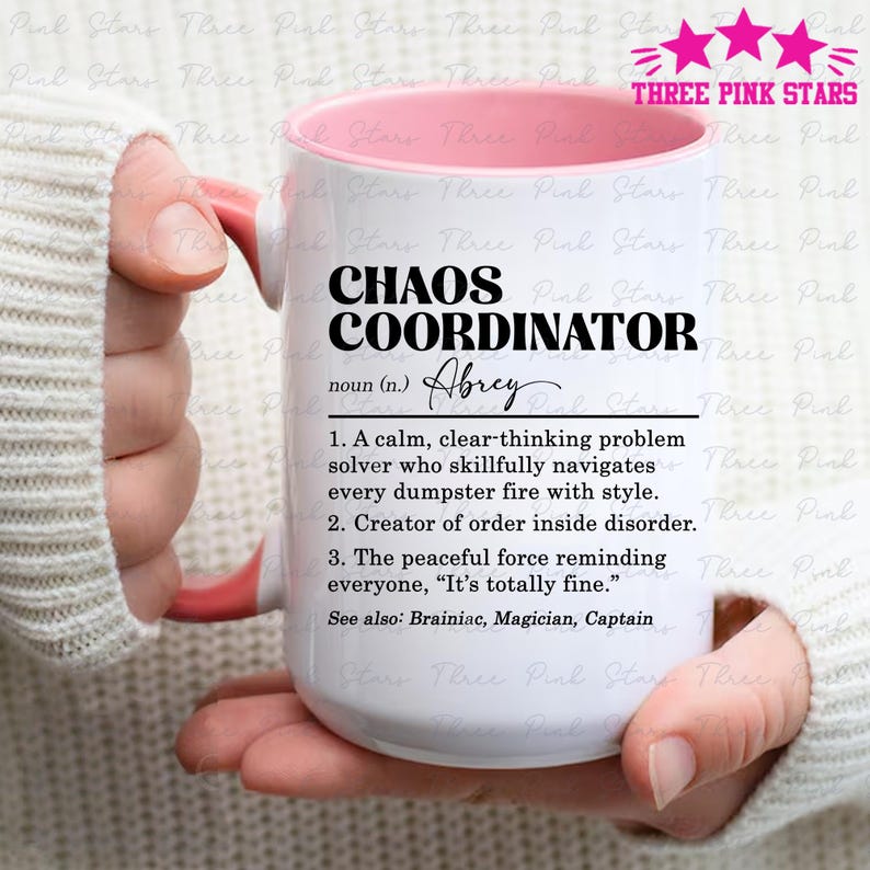 Personalized Chaos Coordinator Mug, Boss Gifts, Office Manager ...