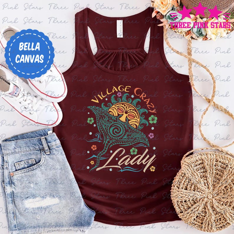 Moana Gramma Tala Tank Top, Manta Ray Tribal Tank Top, Moana Stingray ...