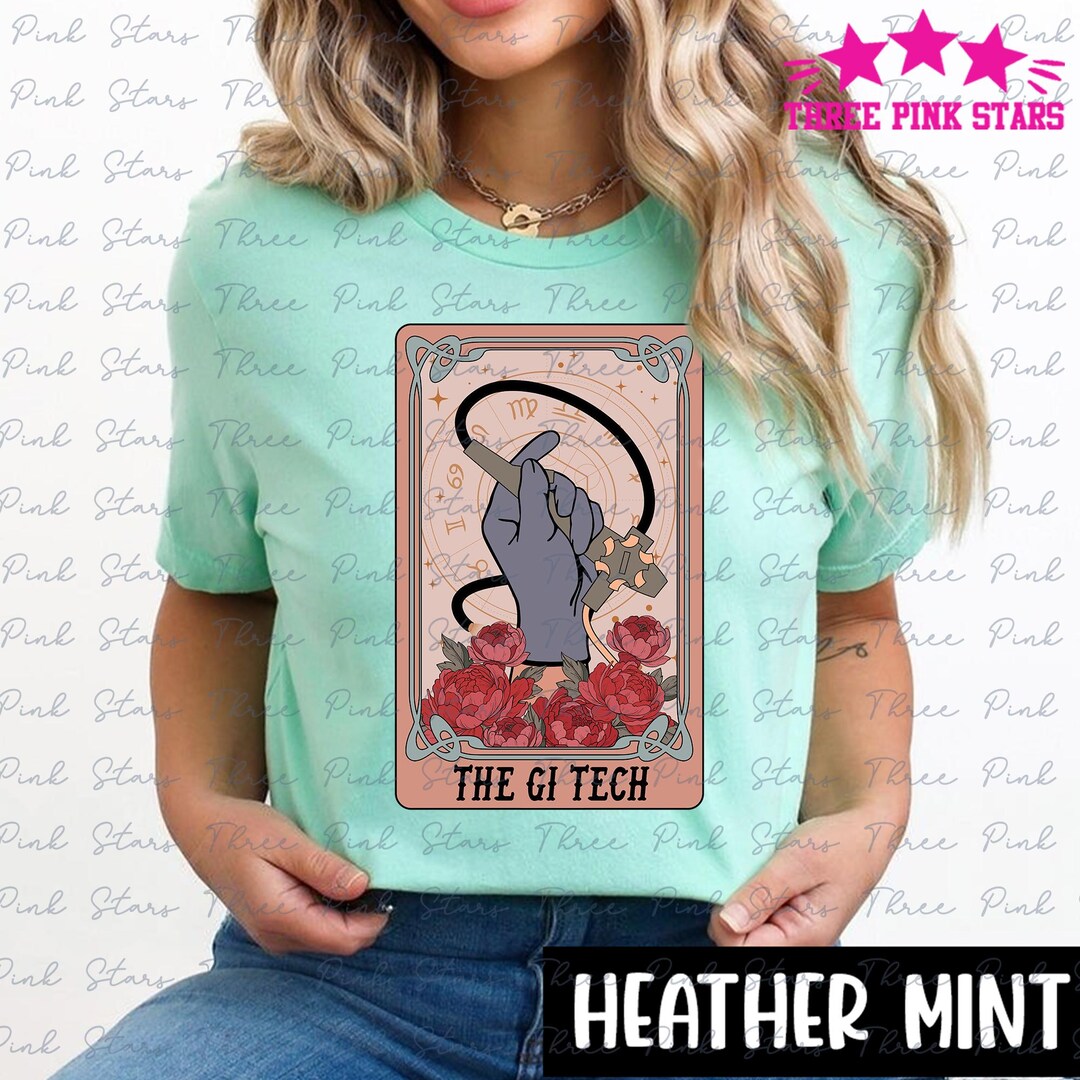 The GI Tech Tarot Card Shirt, Endoscopy Technician Shirt, Gi Tech Gift ...