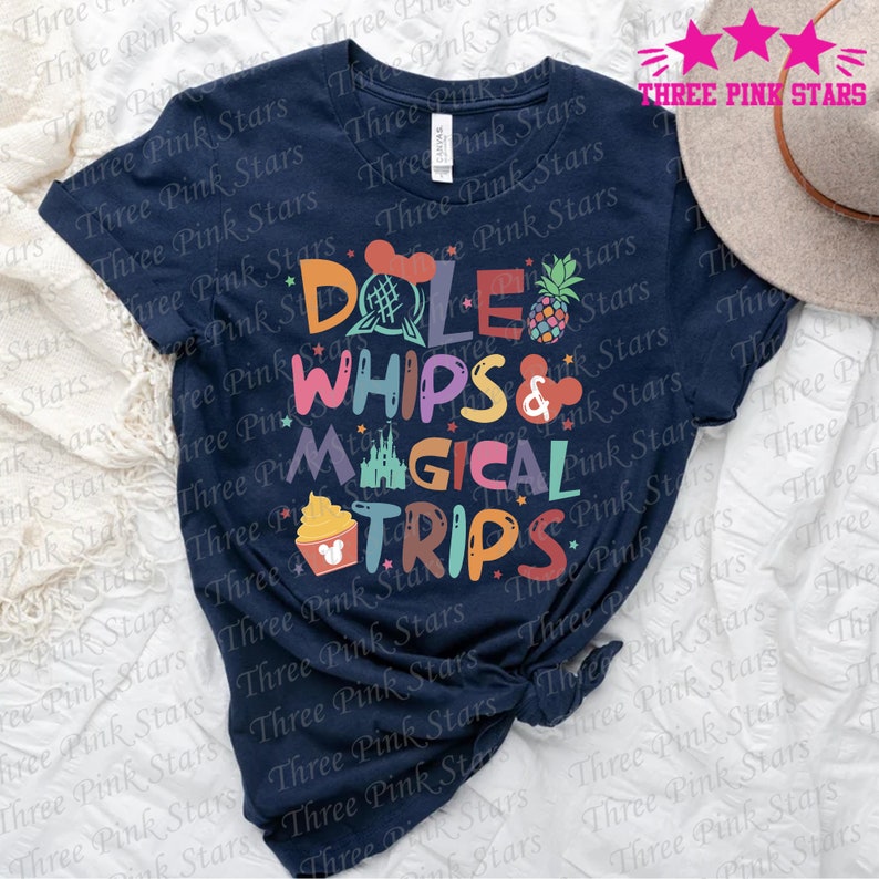 Dole Whips & Magical Trips Shirt, Dole Whips T-shirt, Epcot Snack Tee ...