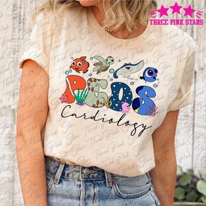Finding Nemo Pediatric Cardiology Shirt, Pediatric Cardiac Nurse Shirt ...