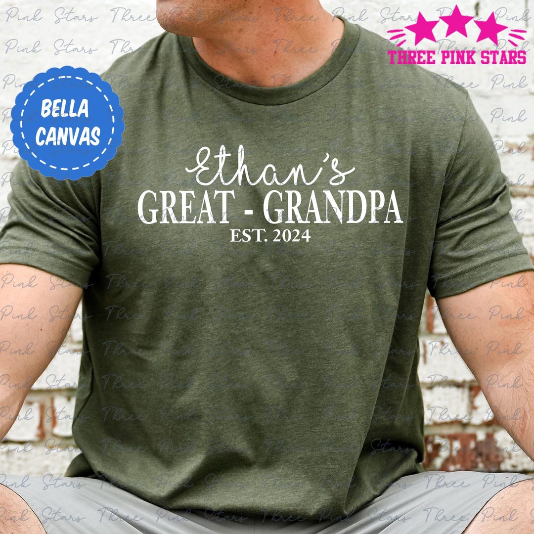 Personalized Great-grandpa Shirt, Great Grandpa Gift, Custom Great ...