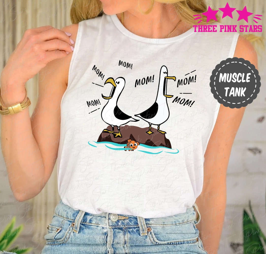 Finding Nemo Muscle Tank, Mom Mom Mom Nemo Seagull Tank Top E3773 - Etsy