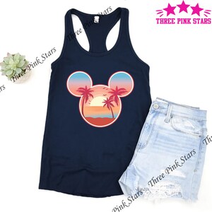 Sunset Mouse Tank Top E4077 - Etsy