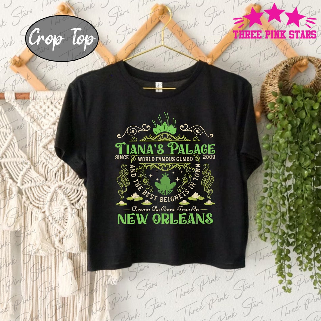 Princess & the Frog Crop Top, Tiana Princess Crop T, Tiana's Palace ...