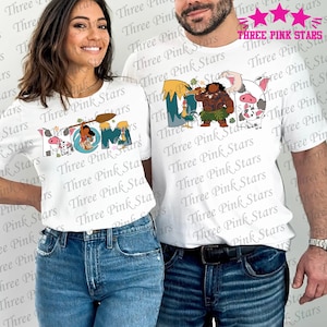 Moana Dad Moana Mom, Dad Mom Moana Birthday Tee, Family Moana Matching ...