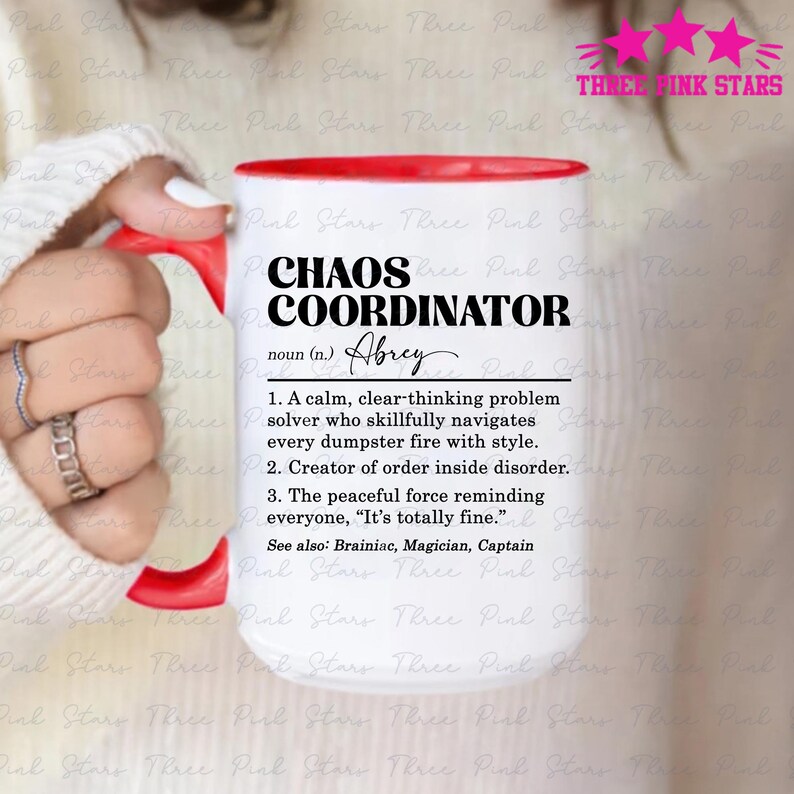 Personalized Chaos Coordinator Mug, Boss Gifts, Office Manager ...
