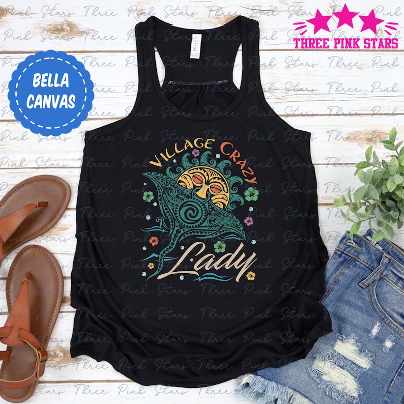 Moana Gramma Tala Tank Top, Manta Ray Tribal Tank Top, Moana Stingray ...