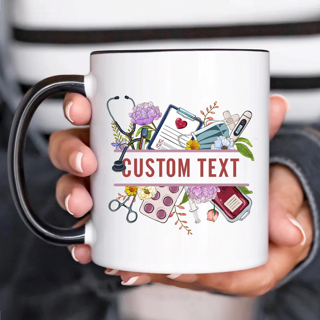 Personalized RN Mug, Custom Name Nurse Mug, Nurse Gift, Registered ...
