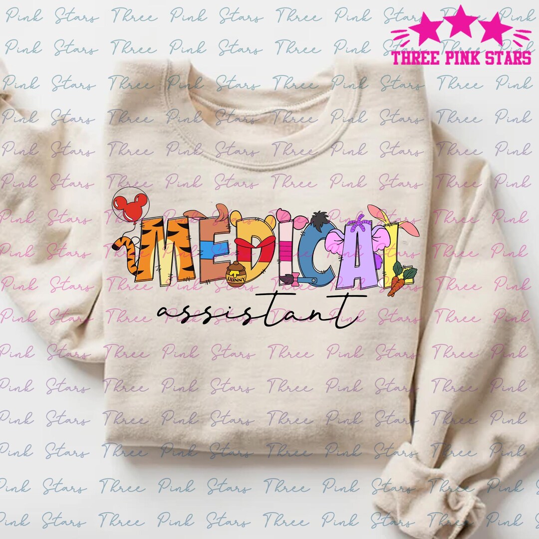 Medical Assistant Winnie the Pooh Sweatshirt, Gift for MA E5629 - Etsy