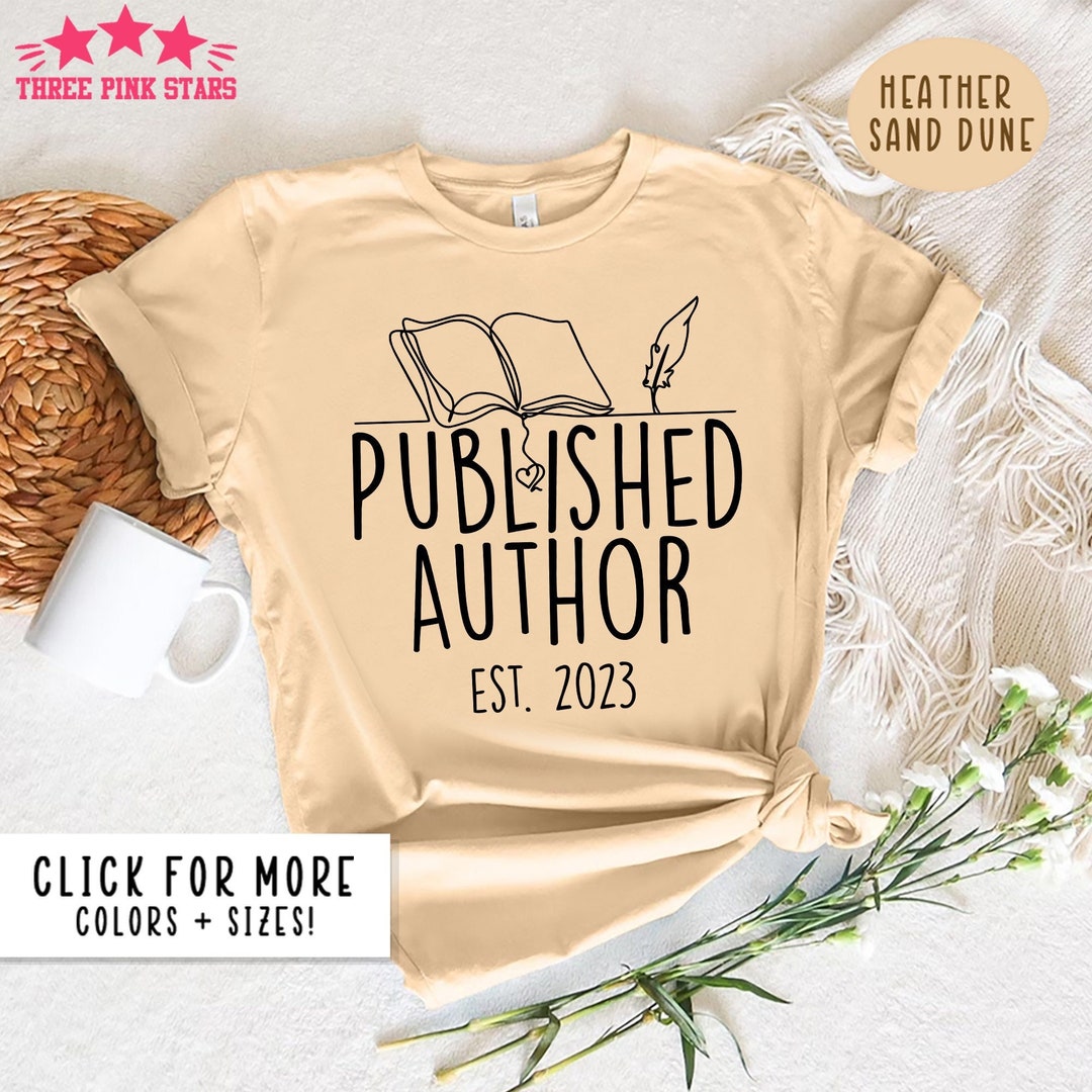 Personalized Author T-shirt, Published Author Shirt, Writer T-shirt ...