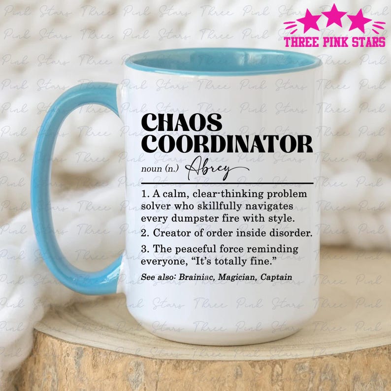 Personalized Chaos Coordinator Mug, Boss Gifts, Office Manager ...