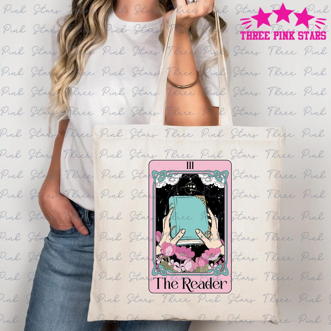 Reader Tote Bag, the Reader Tarot Card Bag, Gift for Book Lover E4911 ...
