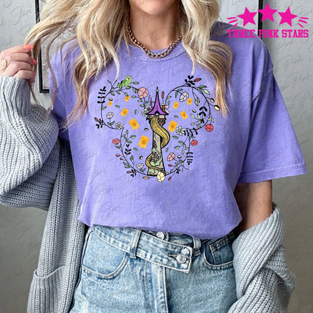 Tangled Comfort Colors Shirt, Rapunzel's Tower Shirt, Princess Castle ...
