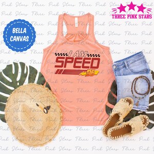 Lightning Mcqueen Cars Race Tank Top, Car Running Tank Top, Springtime ...