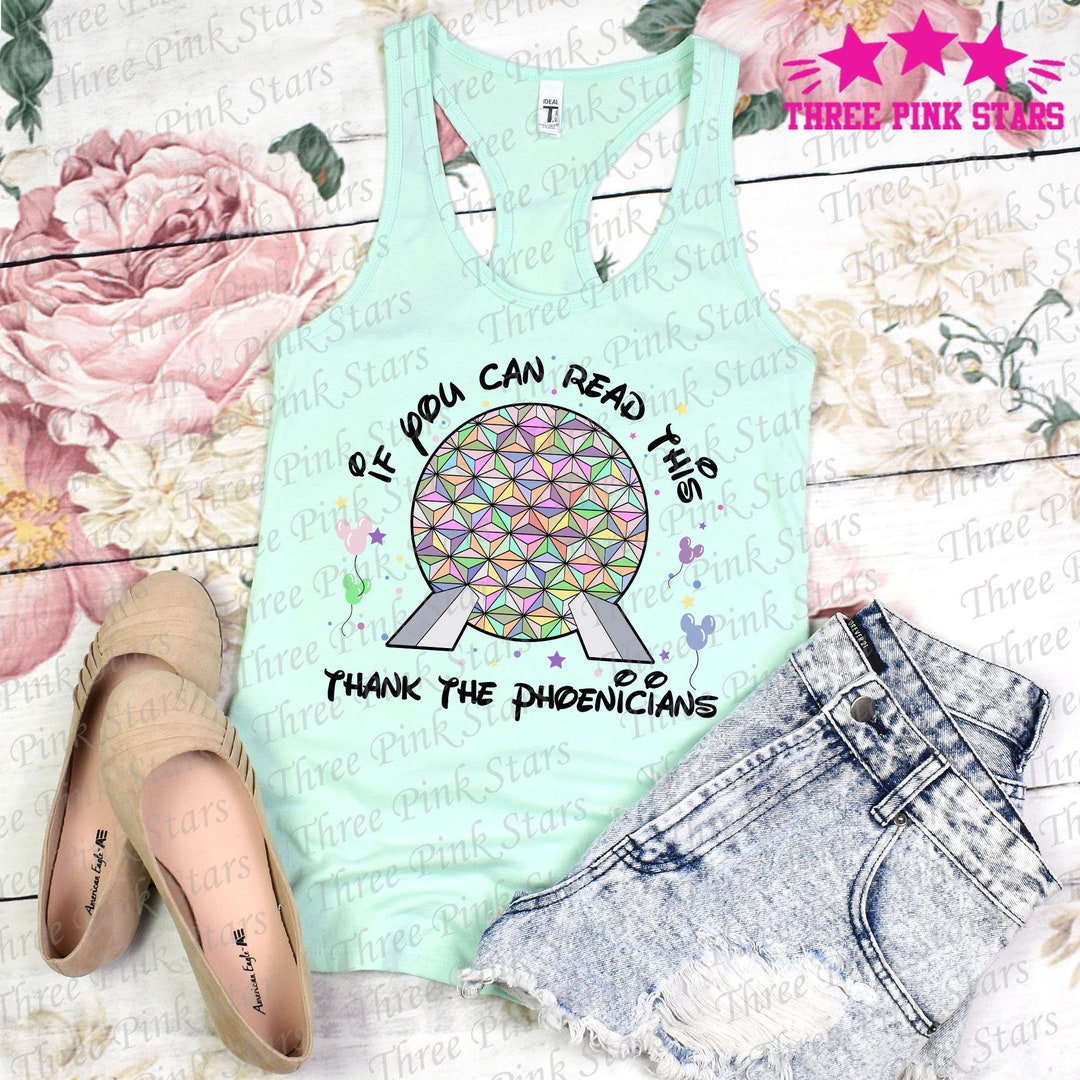 Epcot Thank the Phoenicians Tank Top, Epcot Tank Top, Spaceship Earth ...
