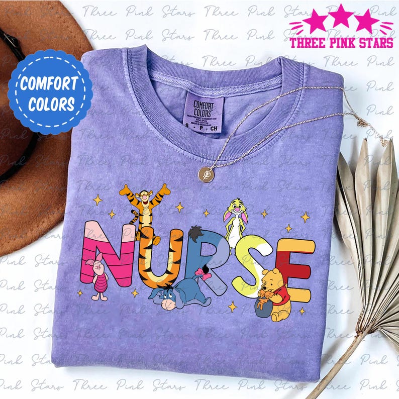 Nurse Winnie the Pooh Comfort Color Shirt, Student Nurse Gift E6216 - Etsy