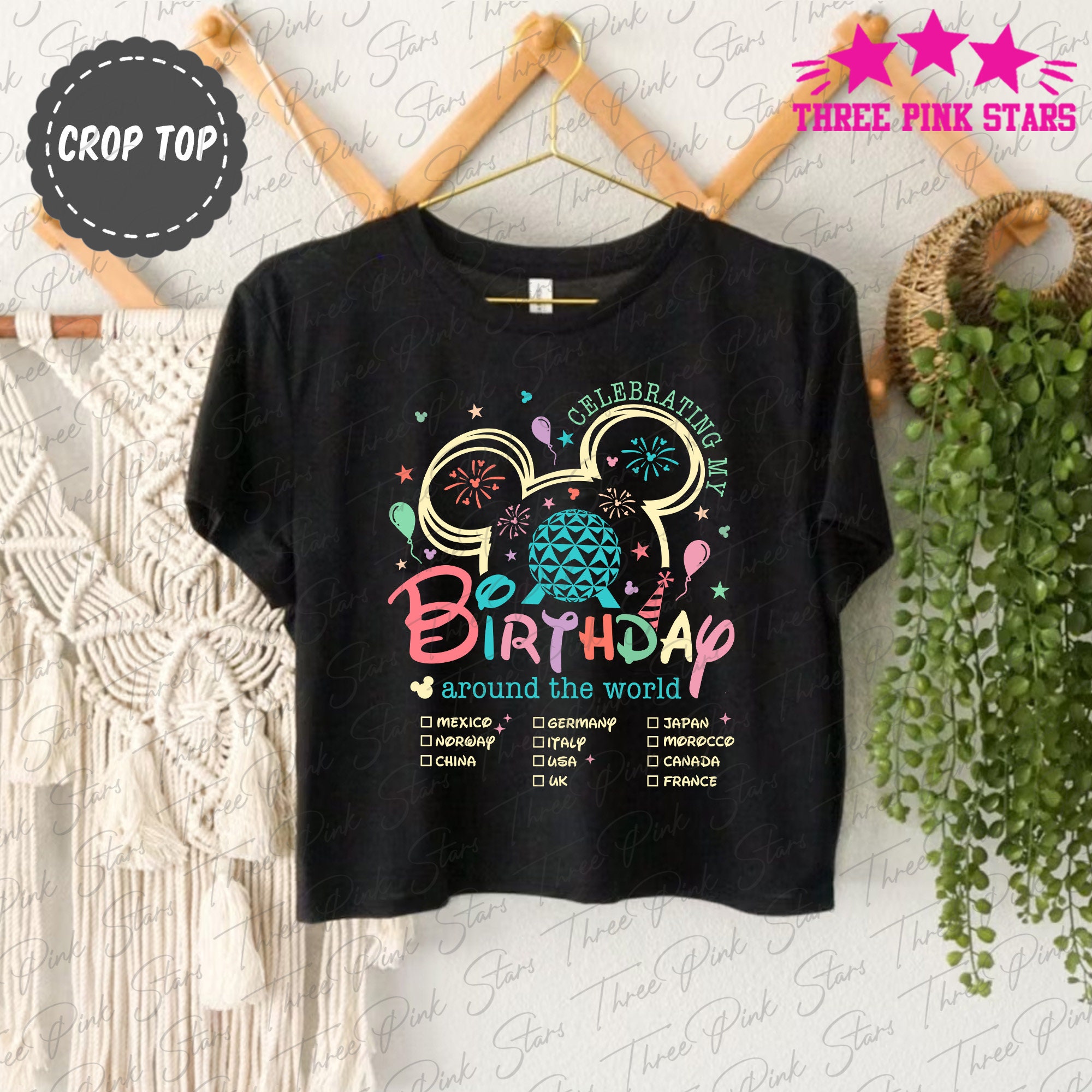 Epcot Birthday Crop Top, Magic Kingdom Birthday Crop Tee, Epcot Theme ...