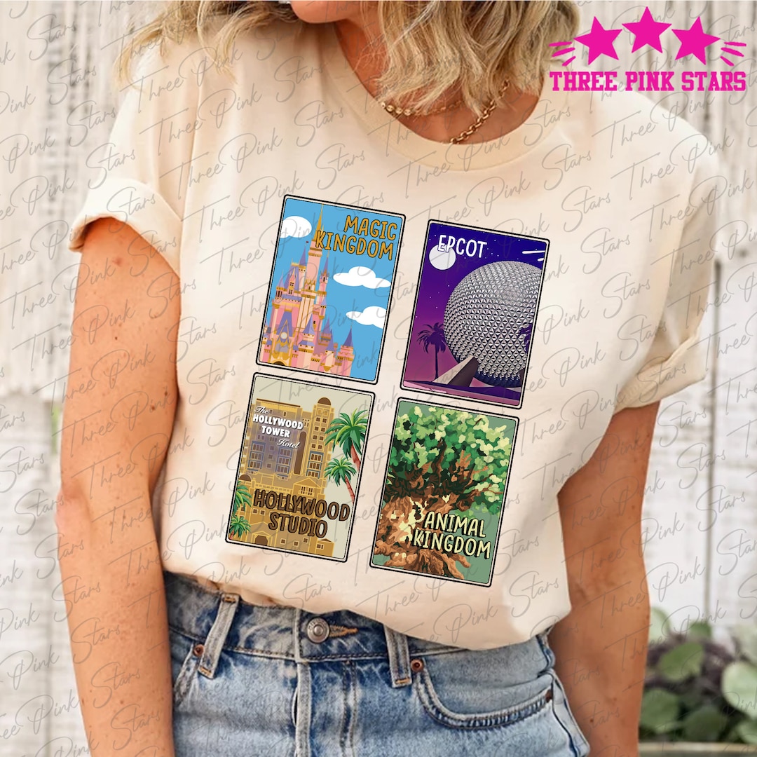 4 Parks Tour Shirt, Theme Park T-shirt, World Park Tee, Epcot Shirt ...