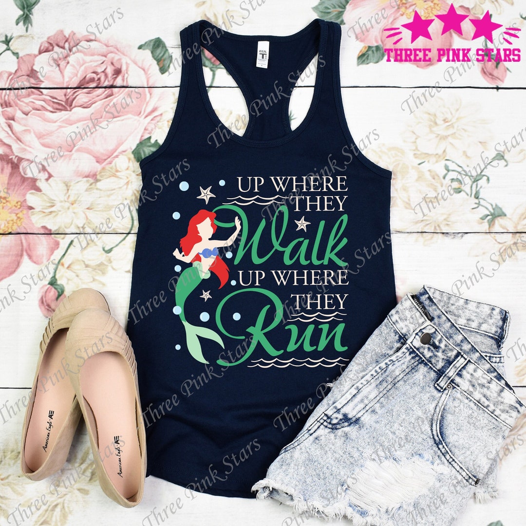 Little Mermaid Running Tank Top, Mermaid Running Tank Top E5004 - Etsy