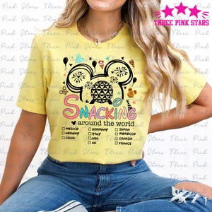 Epcot Snacking Shirt, Snacking Around the World Shirt, Epcot Food and ...