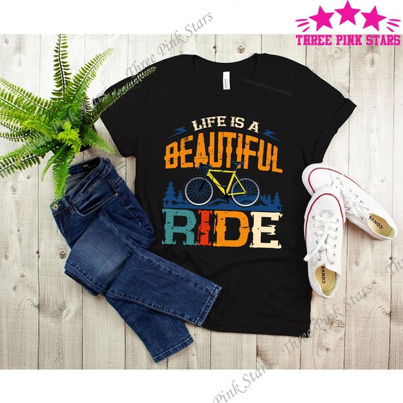 Bicycle Shirt Life is Beautiful Ride Biking Shirt Cycling - Etsy