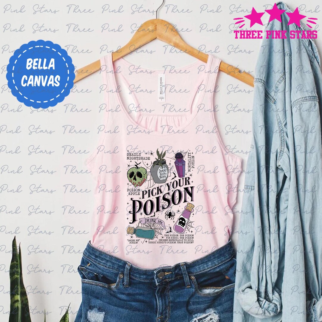Retro Pick Your Poison Tank Top, Villains Halloween Tank Top E5467 - Etsy