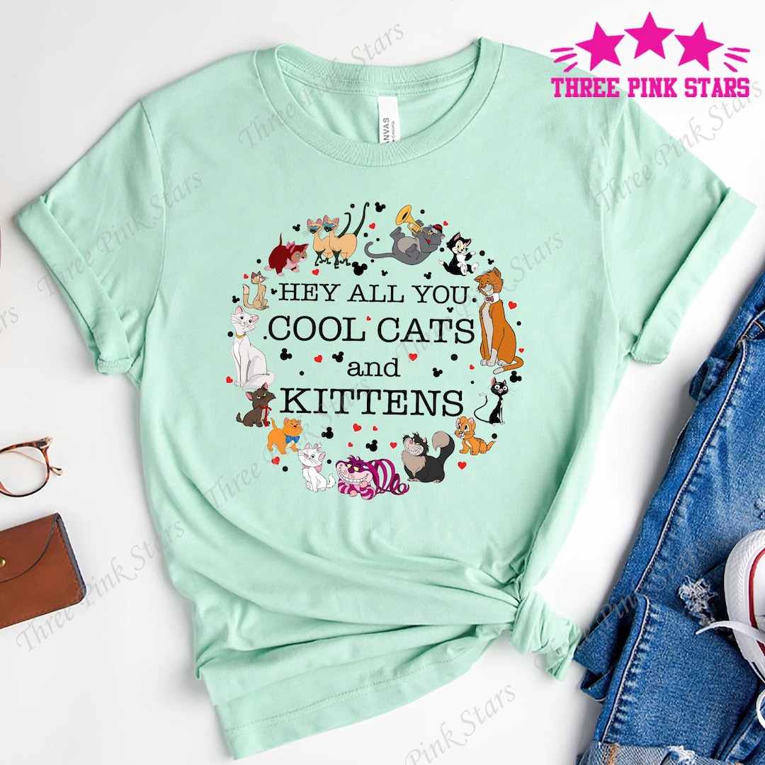 Cats Shirt, Cool Cats and Kittens T-shirt, Animal Kingdom Tees, Cat Mom ...