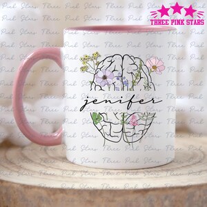 Personalized Neuroscience Mug, Neuro ICU Nurse Coffee Mug, Custom Brain ...