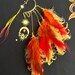 Sun Fire Phoenix Feather Ear Cuff Wrap, Phoenix Ear Cuff, Burning Man ...