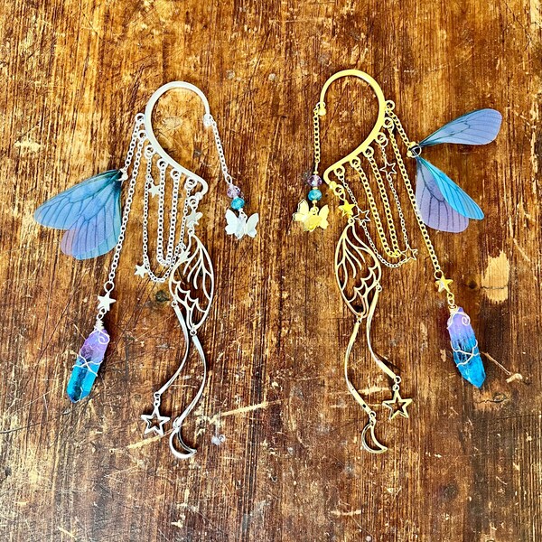 Blue Ear Cuff - Etsy