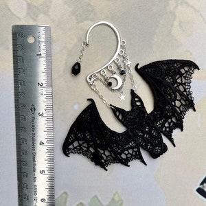 Black Lace Bat Wing Ear Cuff: Gothic Vampire Jewelry - Etsy