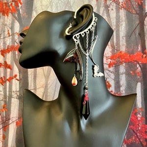 Vampire Bat Wing Ear Cuff: Gothic Halloween Cosplay, No Piercing ...