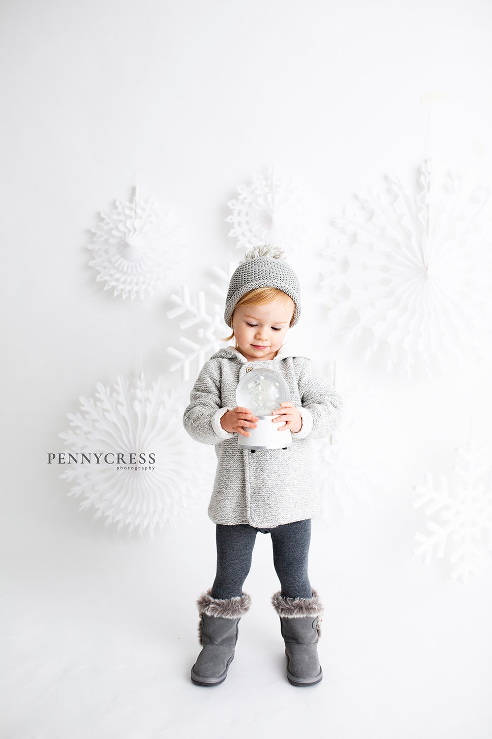 Winter Snowflake Digital Photography Background. Christmas Mini Session ...