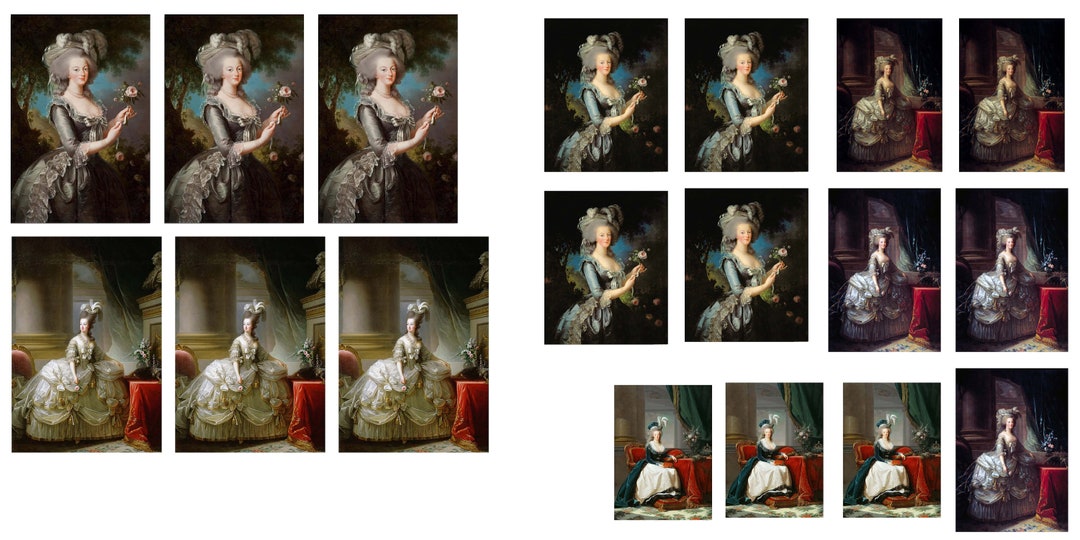 1:12 Marie Antoinette Miniature Wallpaper . Peel and Stick Uncut Panels ...