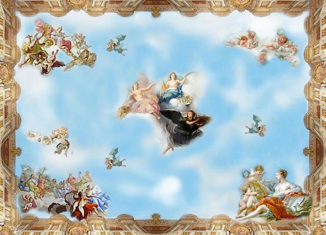 1:12 Miniature Angels Collection, Ceiling Panel. 12x 8.66 Peel and ...