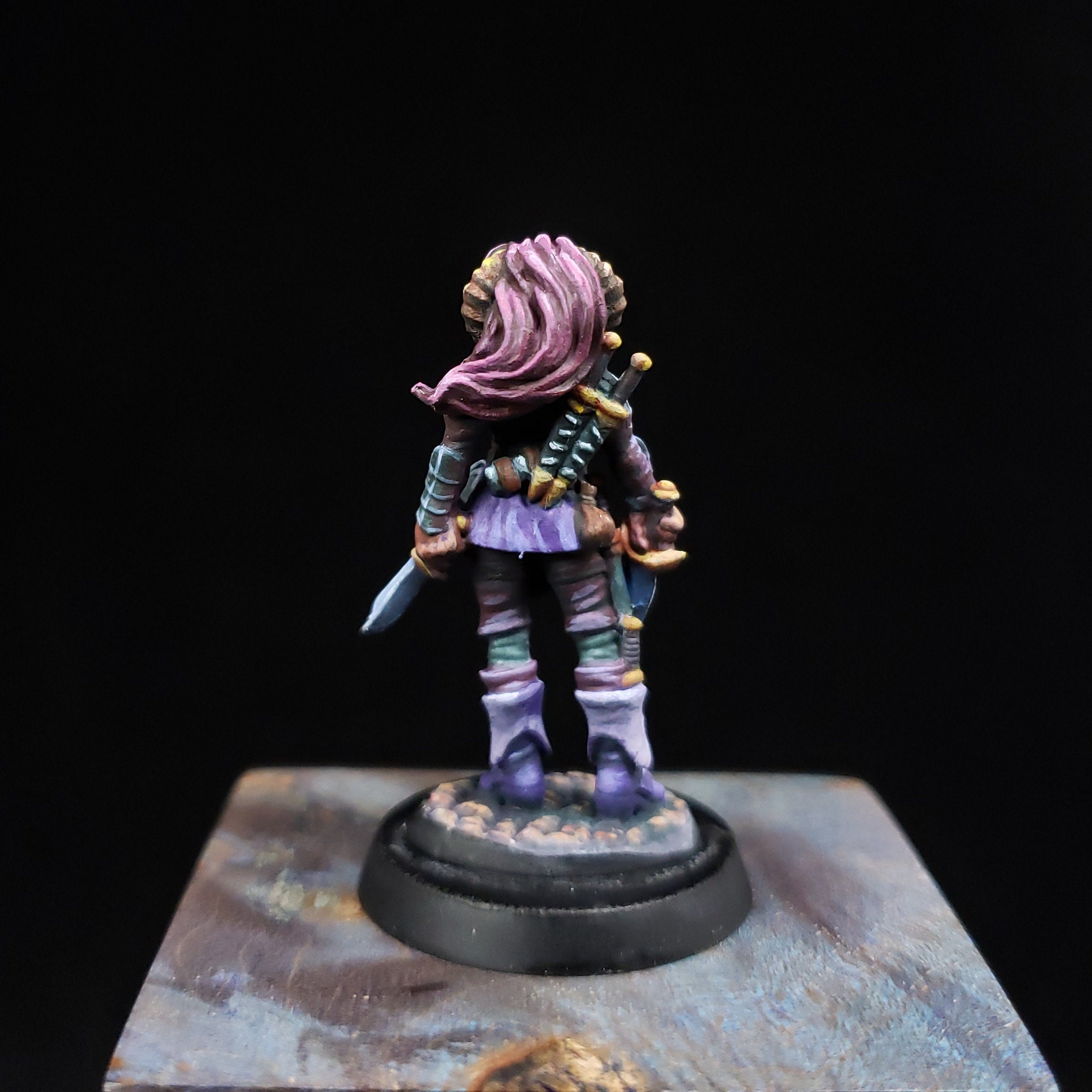Female Tiefling Rogue Reaper Miniatures Hand Painted, Plastic 28mm D&D, RPG, Wargaming, Tabletop ...