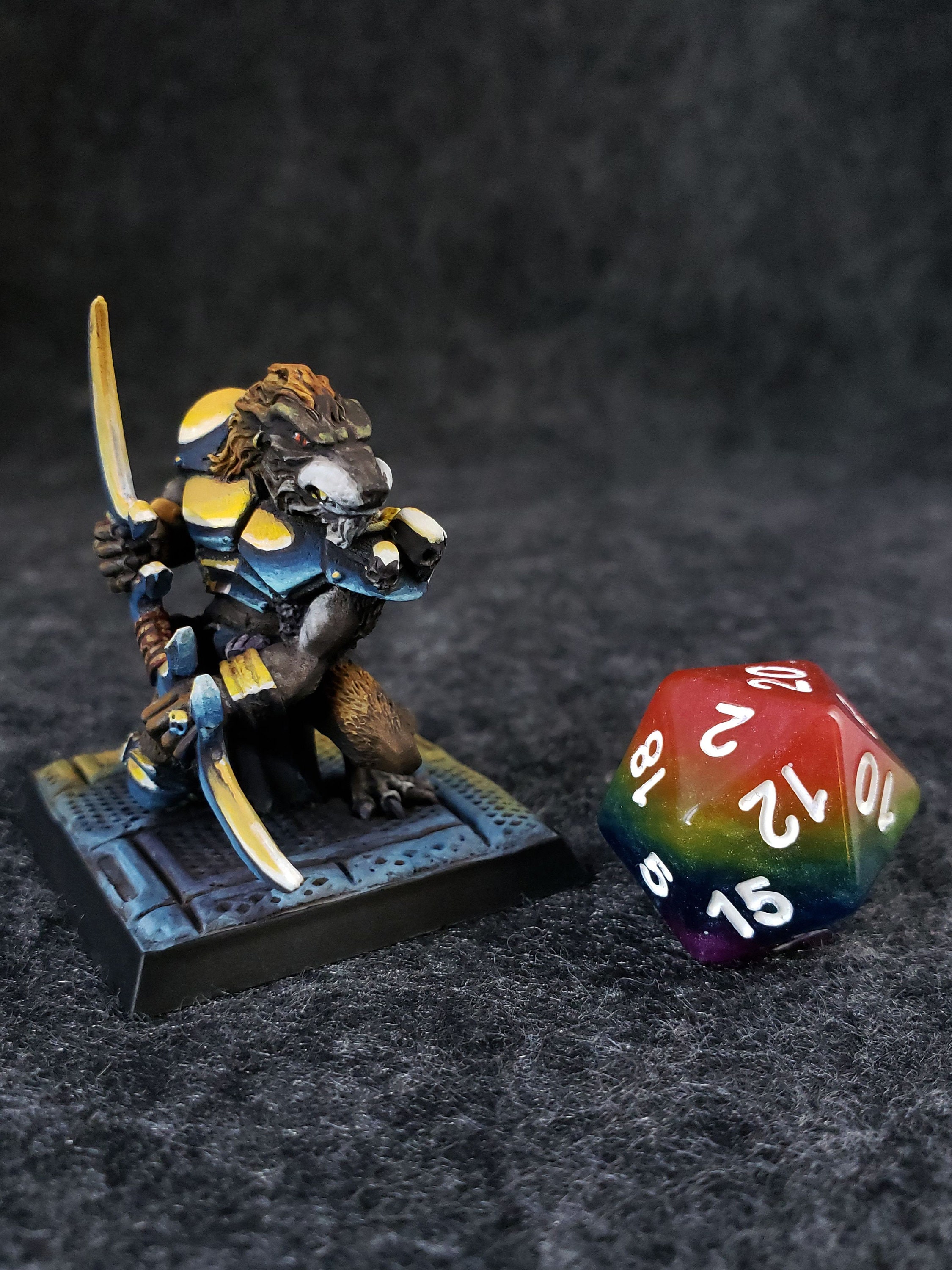 Warrior Wolfman Miniature Handpainted Metal D&D Rpgs - Etsy