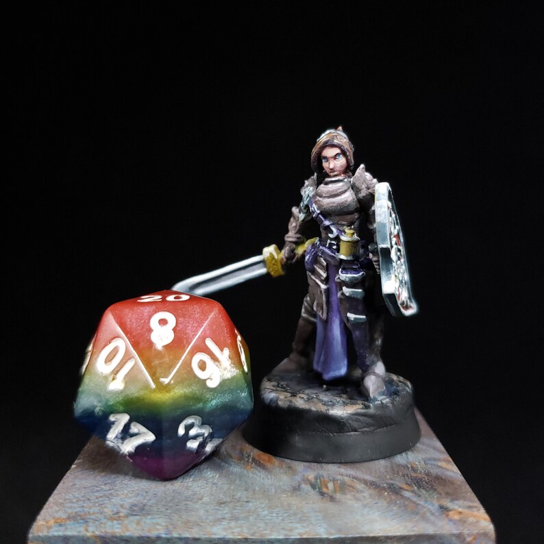 Female Human Fighter/paladin Reaper Miniatures Hand Painted, Plastic ...