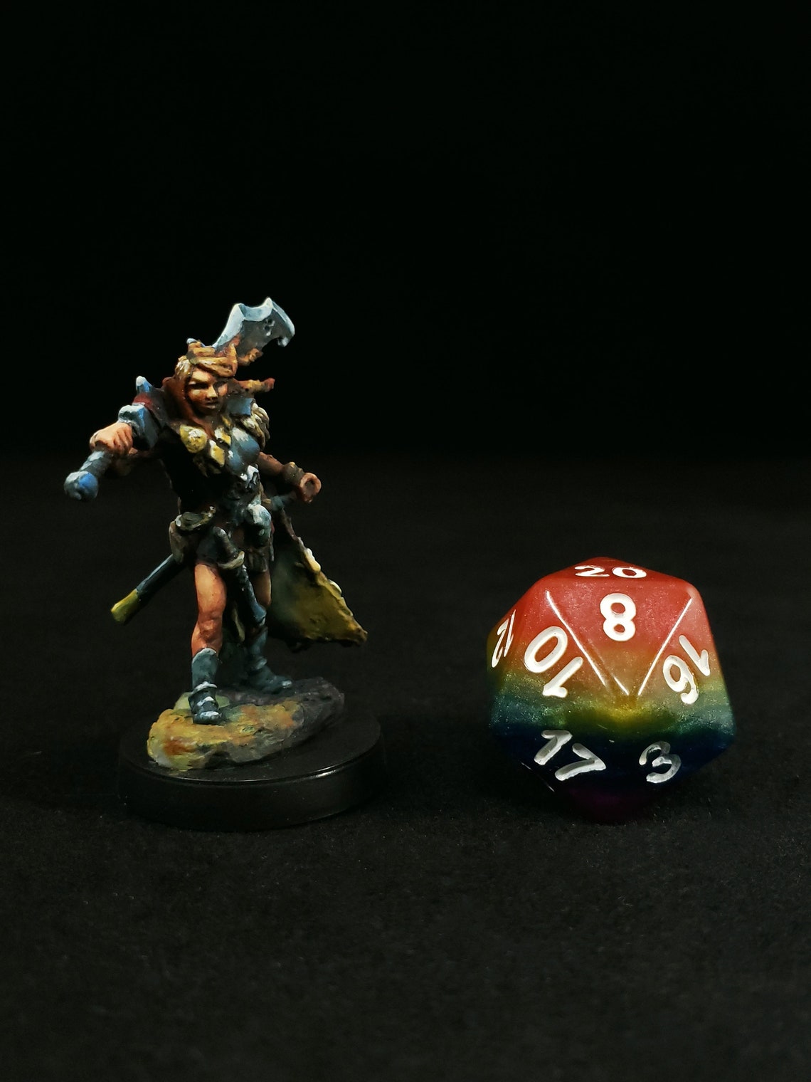 Female Half Elf Barbarian Miniature Handpainted Plastic | Etsy