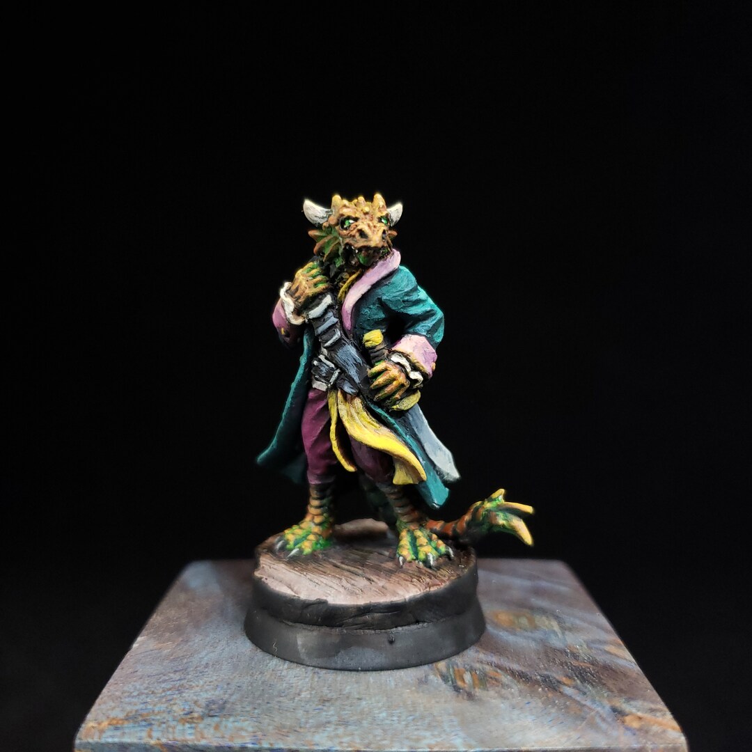 Dragonborn Rogue Miniature Reaper Miniatures Hand Painted, Plastic 28mm ...