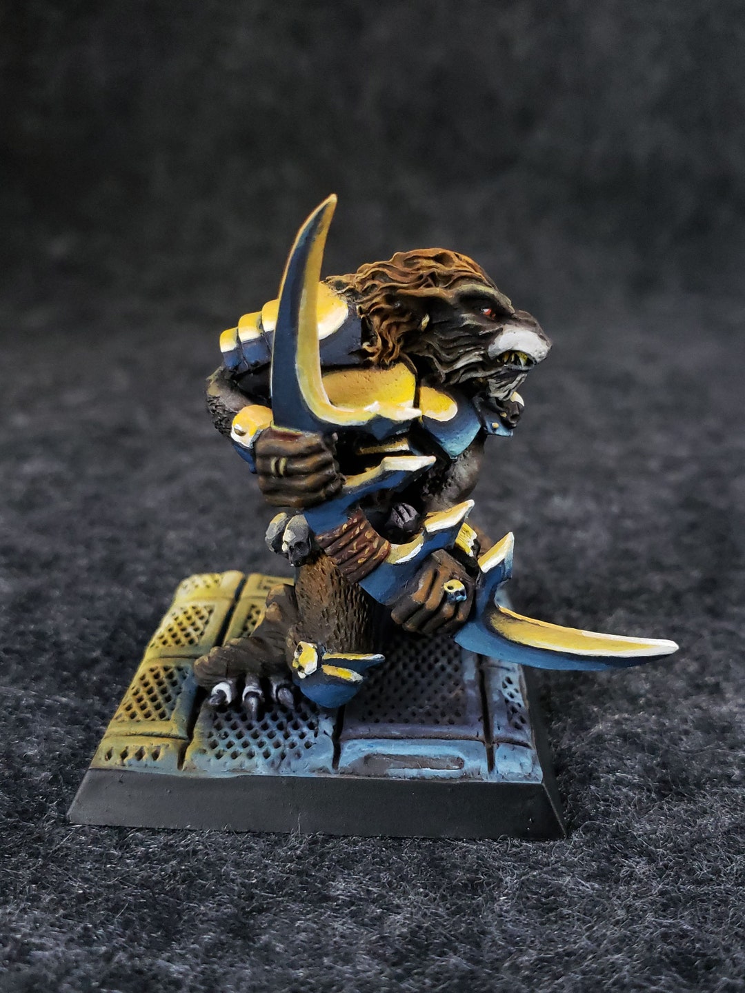 Warrior Wolfman Miniature Handpainted Metal D&D Rpgs - Etsy