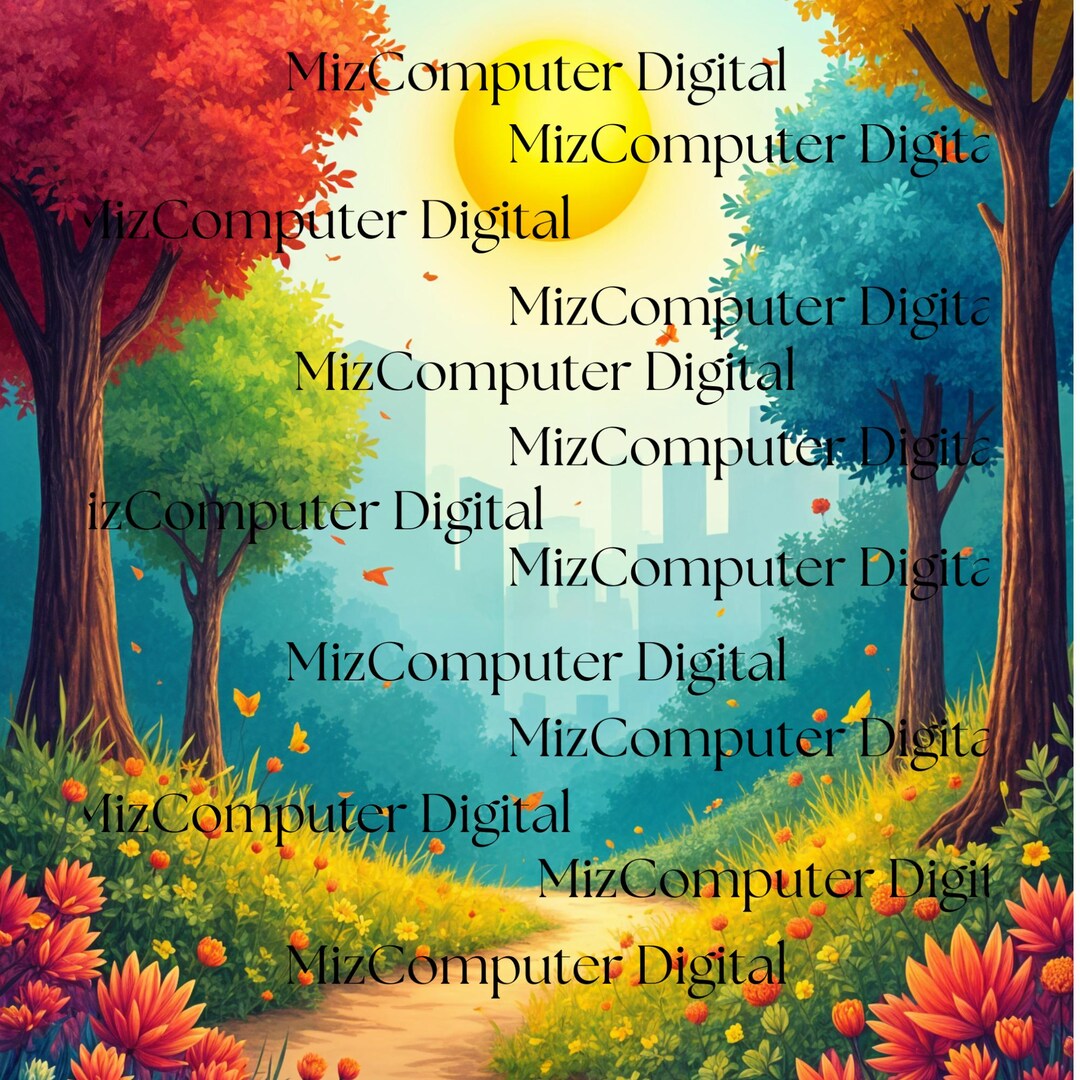 Wall Art, Printable Clipart, PDF, PNG, Ai-generated Design, 'afternoon ...