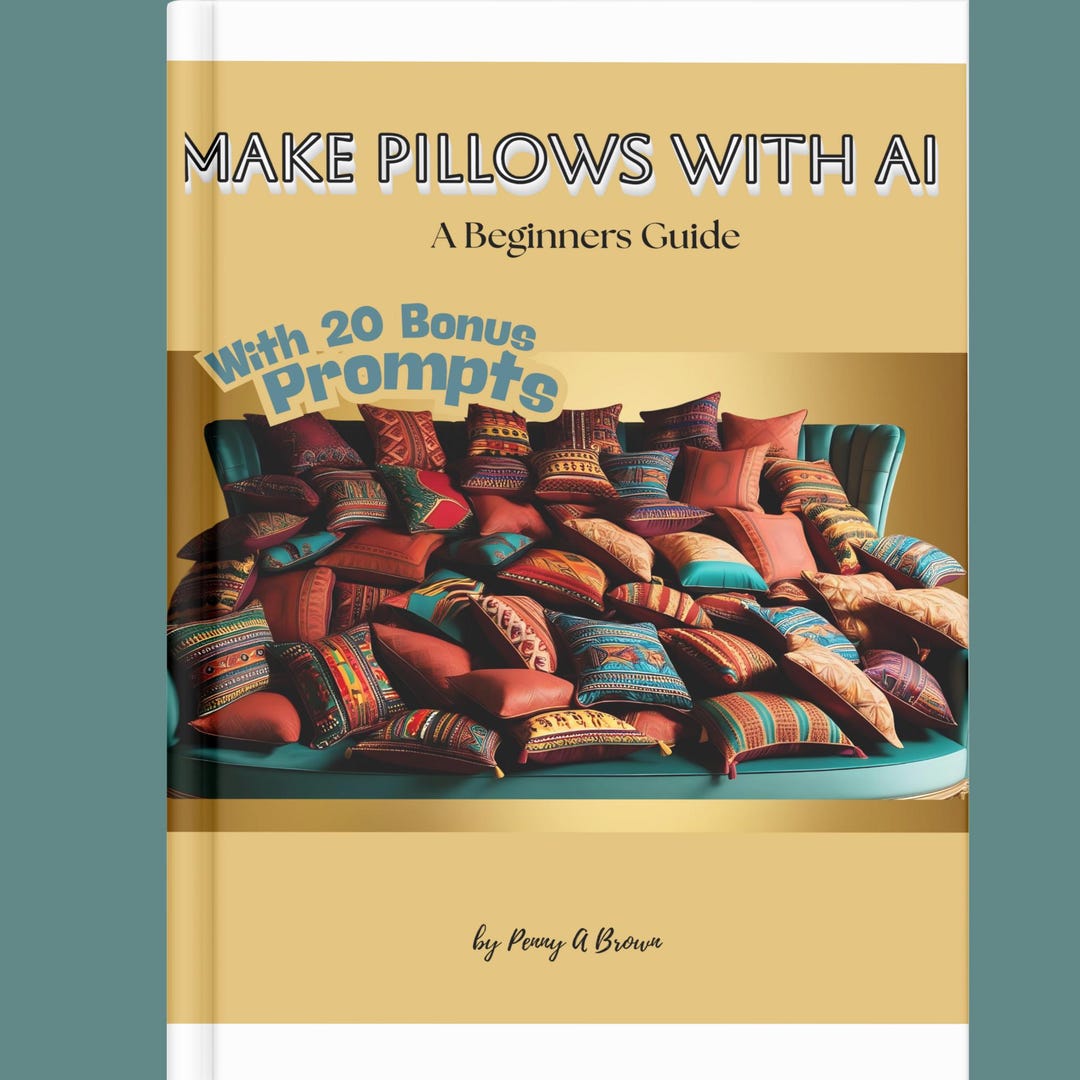 Printable Guide to Creating Pillows With AI, Includes 20 Bonus Prompts ...