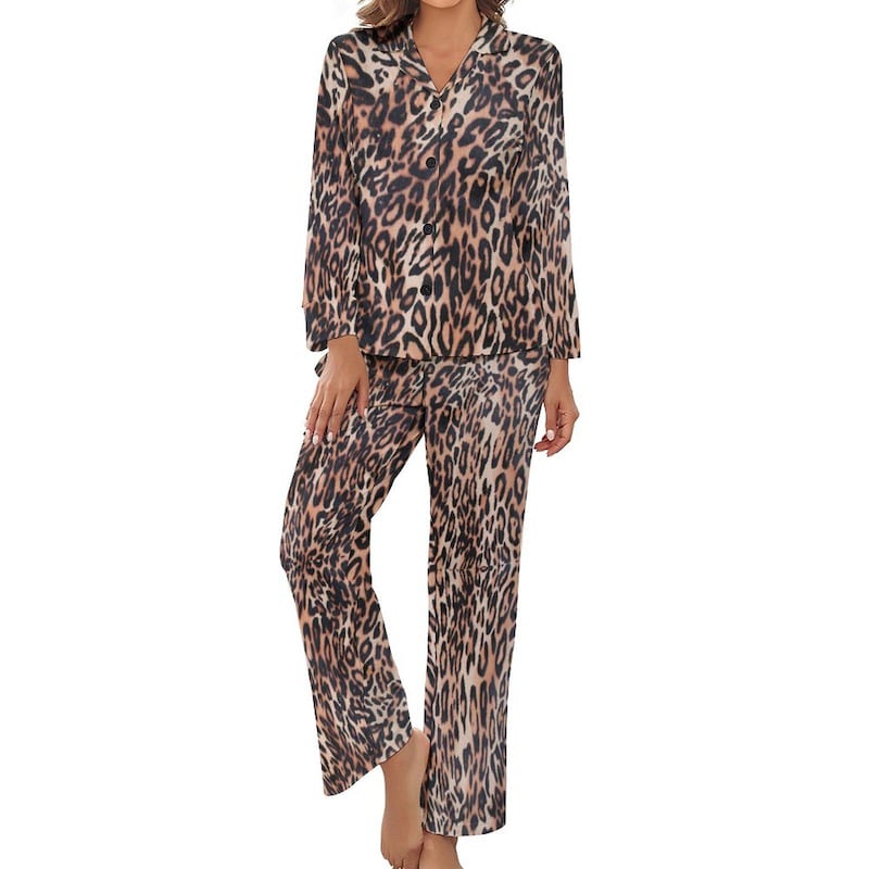 Leopard Print Pajamas Women - Etsy